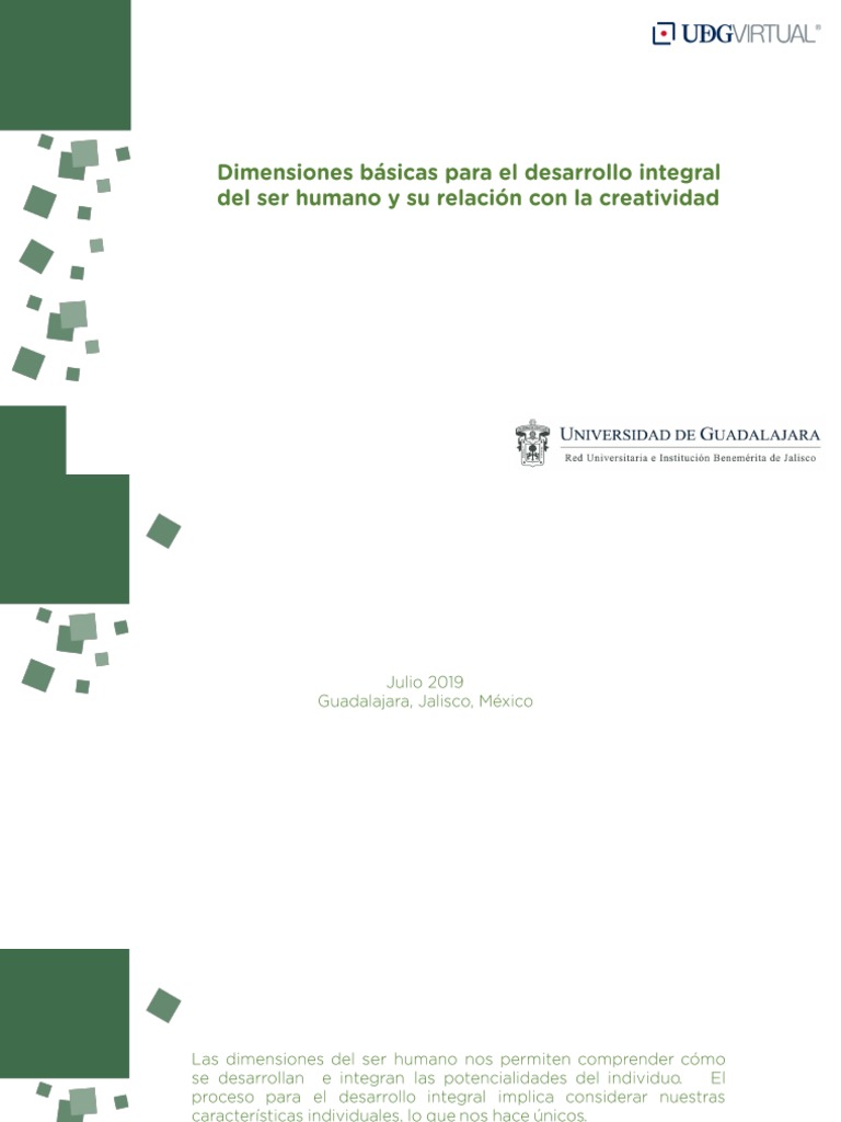 Dimensiones Básicas para El Desarrollo Integral Del Ser Humano | PDF ...