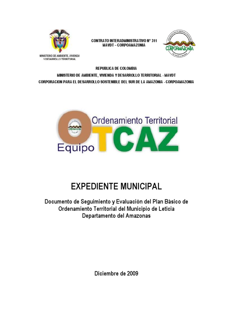 PBOT Leticia PDF | PDF | Planificación | Evaluación