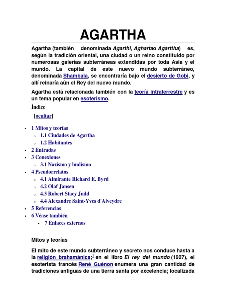 Agartha PDF | PDF | Religión y creencia