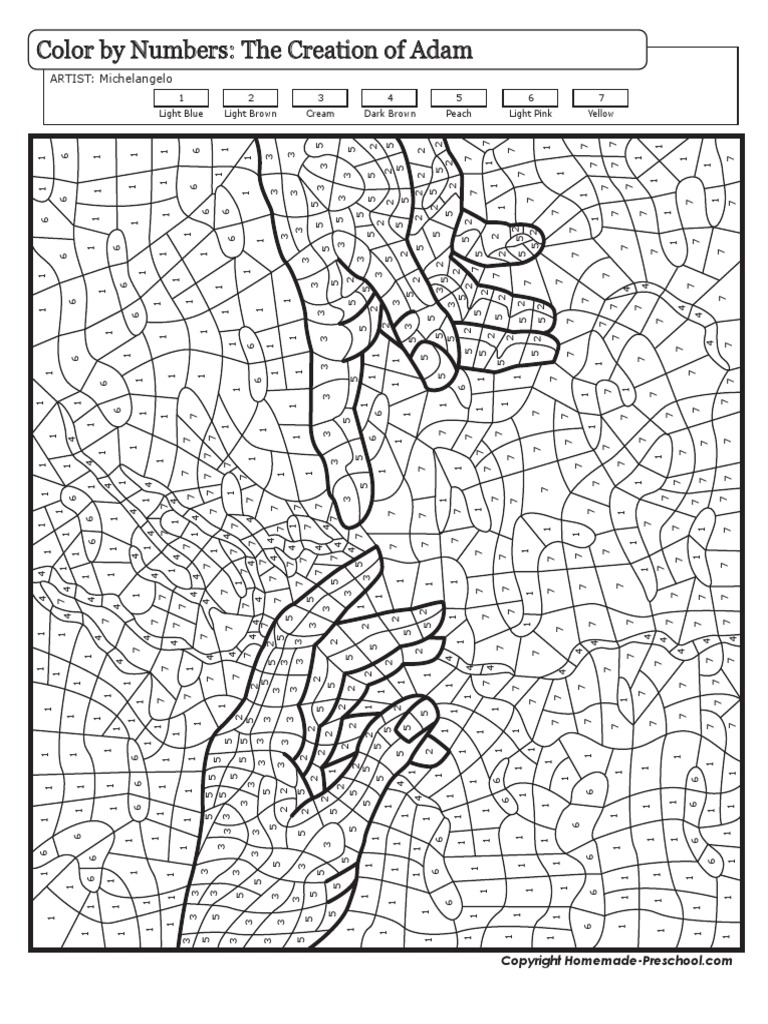 The Creation of Adam - Michelangelo | PDF | Color
