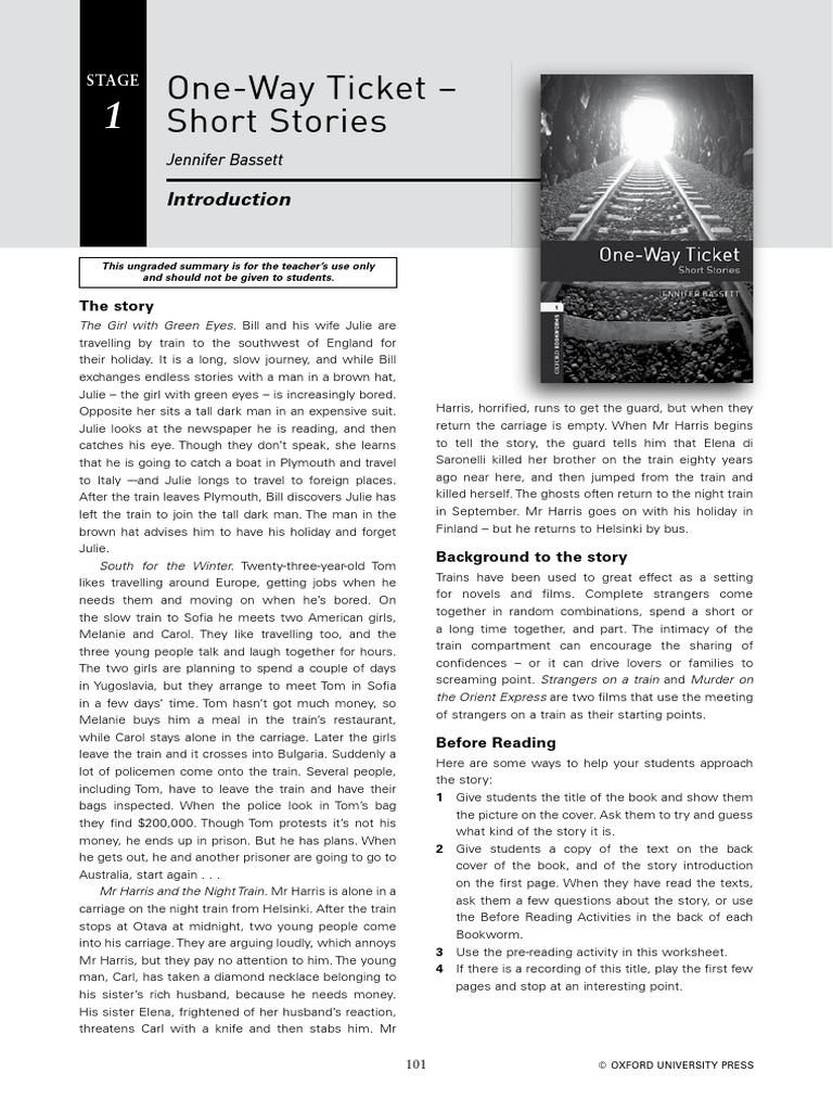 One-Way Ticket - Short Stories: Jennifer Bassett | PDF