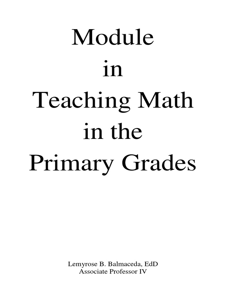Module in EMath 1 - Unit 1 PDF | PDF | Subtraction | Decimal