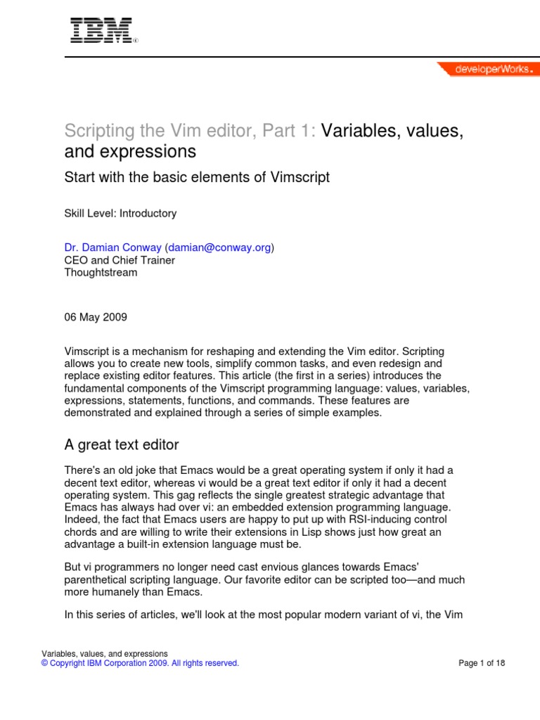 L Vim Script 1 PDF | PDF | Boolean Data Type | Variable (Computer Science)