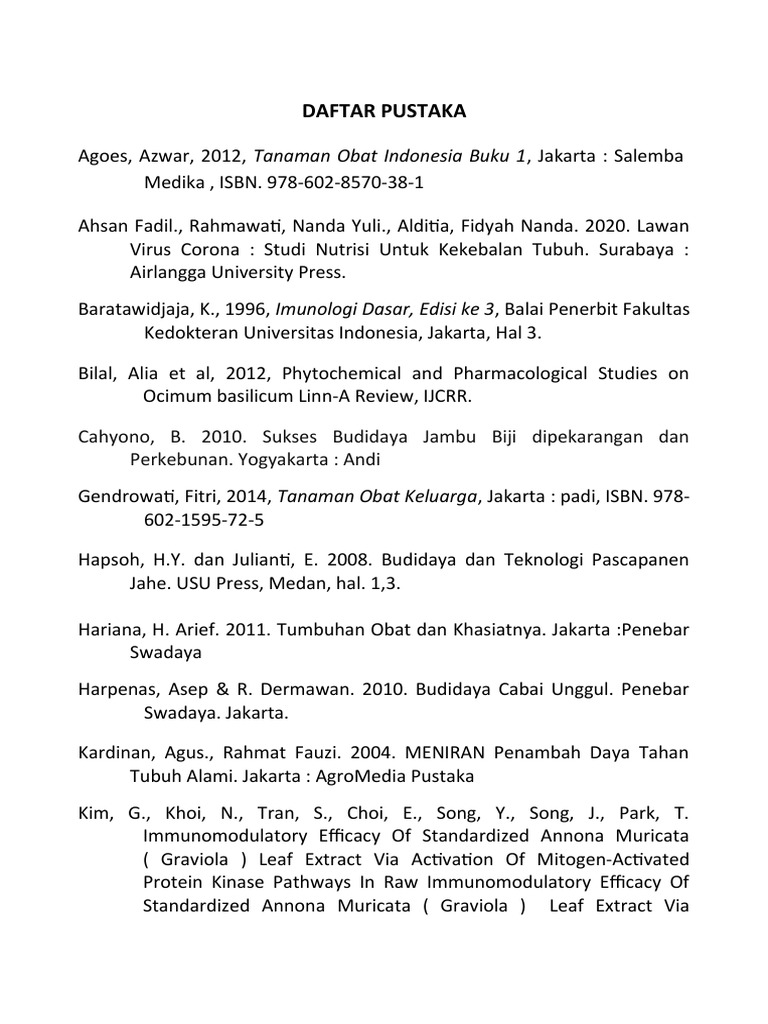 DAFTAR PUSTAKA Toga Tersusun | PDF
