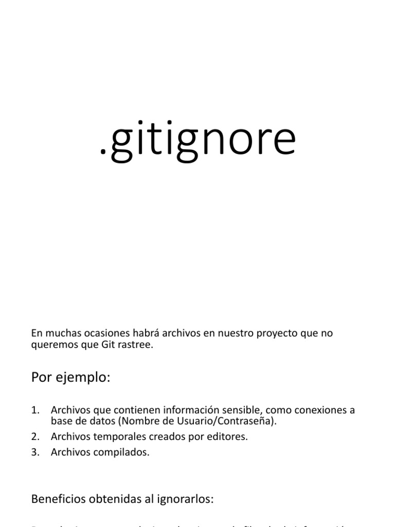 Clase 16.1 - Gitignore | PDF | Directorio (Computación) | Archivo de computadora