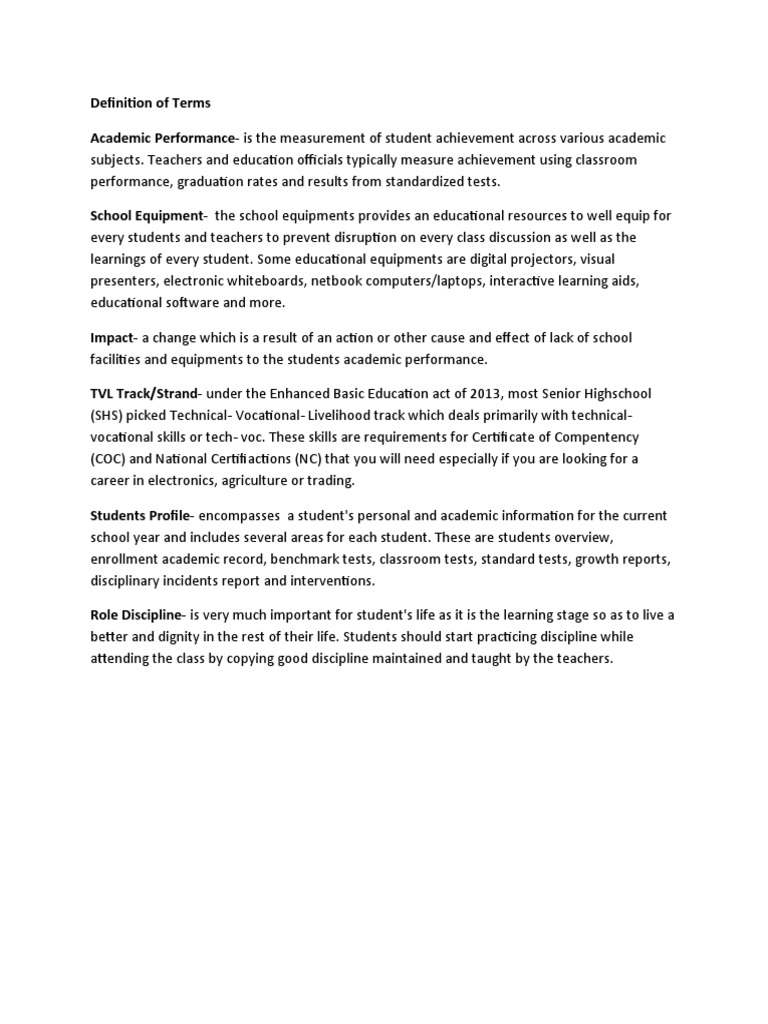 Definition of Terms - PR2 | PDF