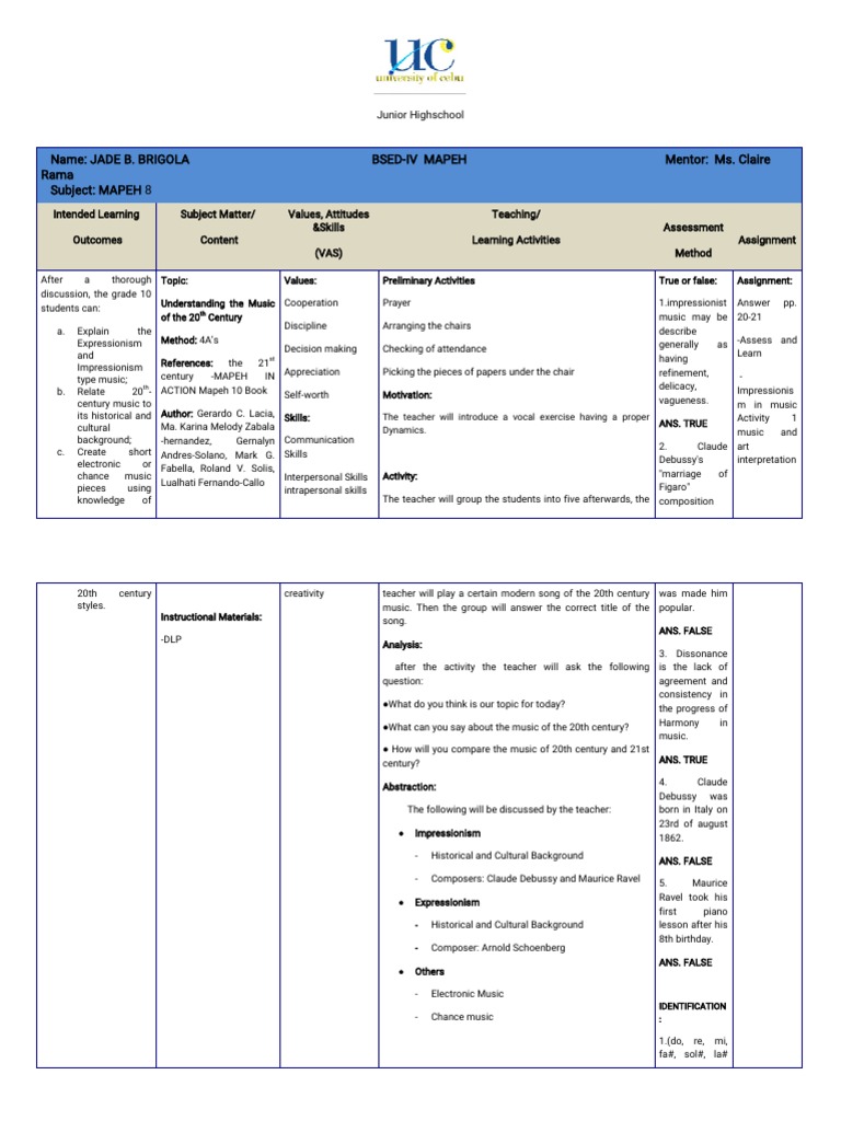 Understanding 20th Century Music Through Expressionism and ...