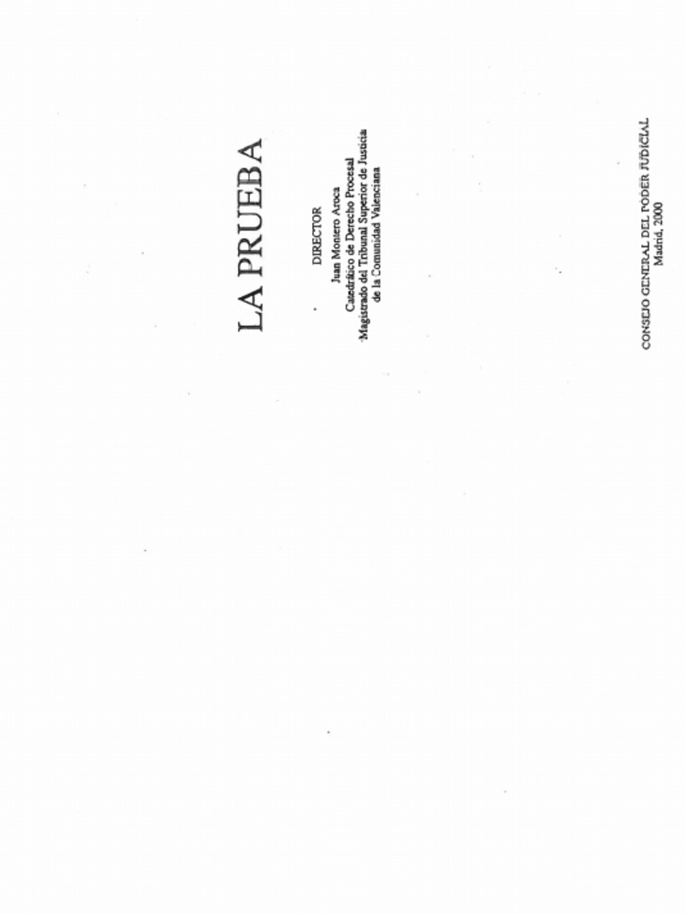La prueba-MONTERO-AROCA PDF | PDF