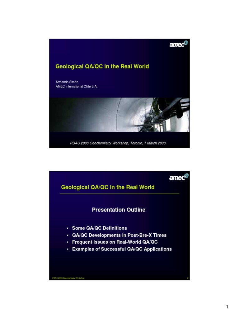 QAQC in The Real World-ASimon-Handout-2 Per Page-V3 PDF | PDF | Quality ...