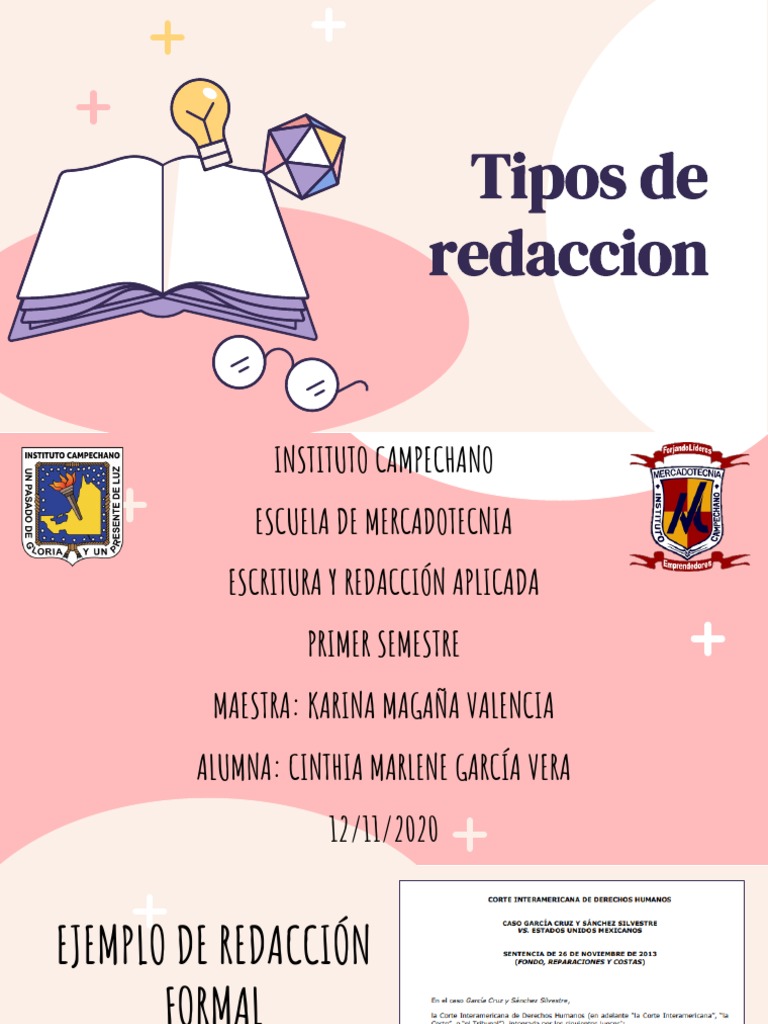 Tipos de Redacción | PDF