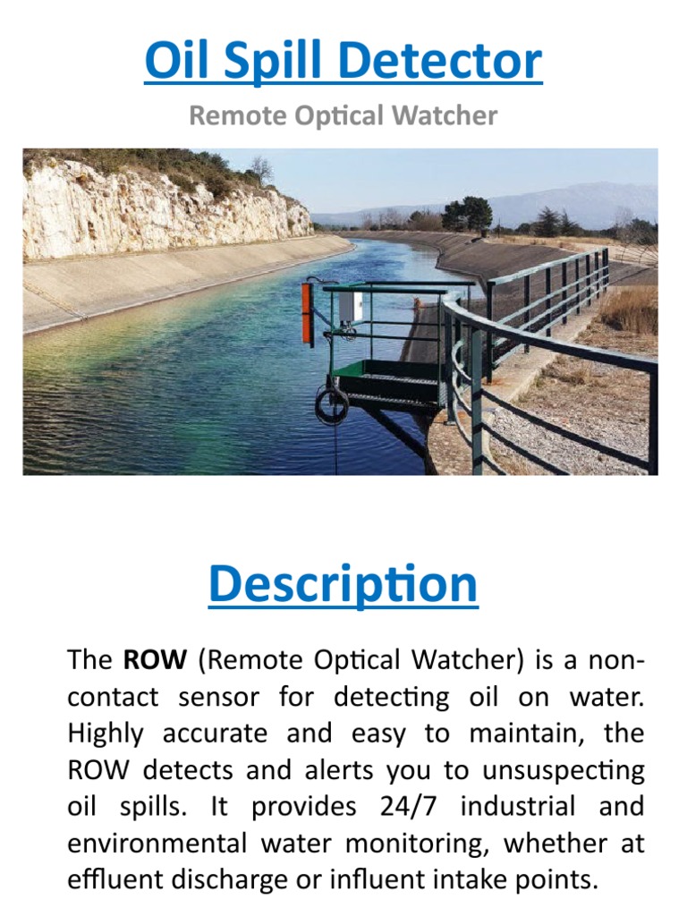Oil Spill Detector: Remote Optical Watcher | PDF