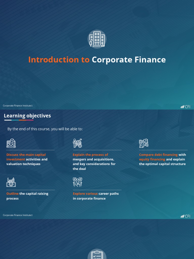 Introduction To: Corporate Finance | PDF | Cost Of Capital | Net ...