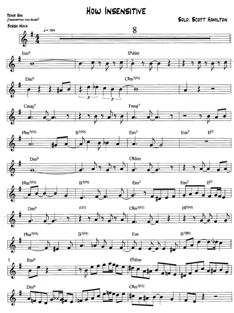 How Insensitive - Complete | PDF