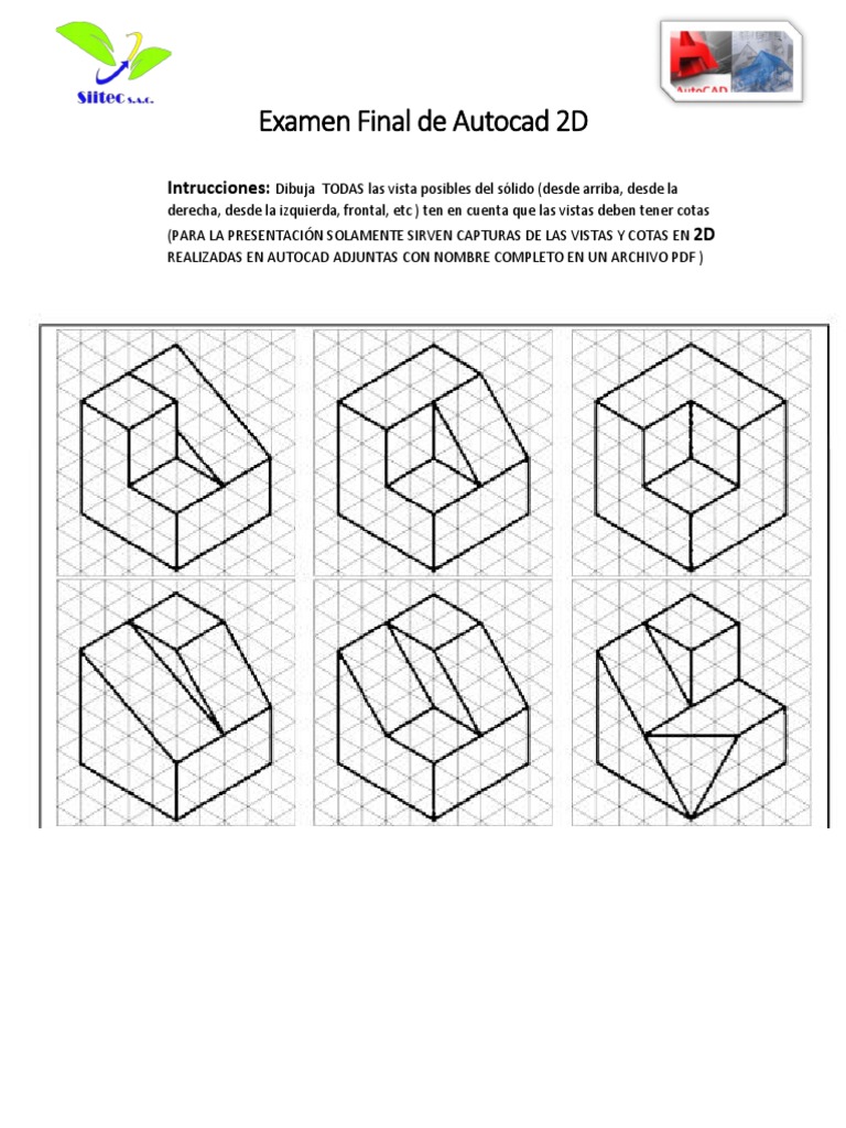 Examen 2D Autocad | PDF