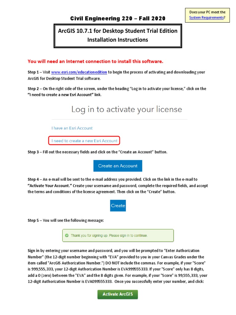 Arcgis 10.7.1 For Desktop Student Trial Edition Installation ...