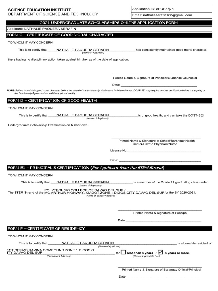 Dost Application Form | PDF | Government Information | Government