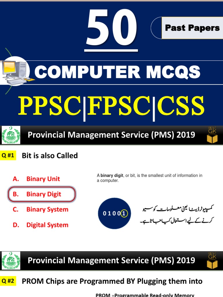 Past Papers MCQs | PDF | Microsoft Excel | Random Access Memory