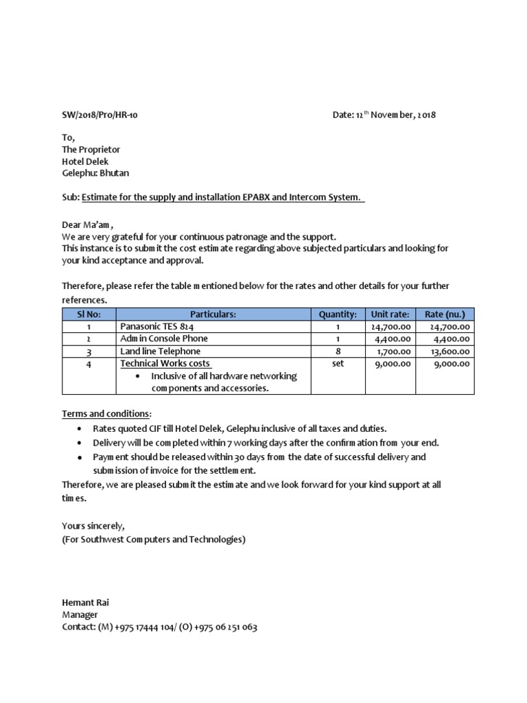 Forwarding Letter | PDF