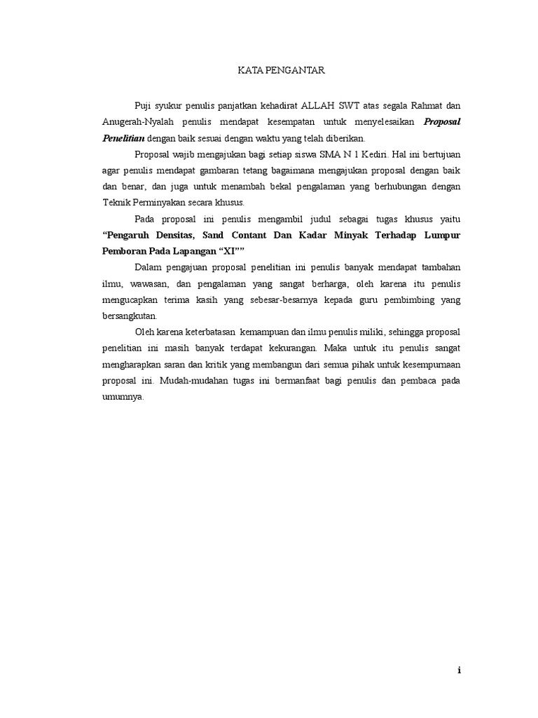 Contoh Proposal Penelitian Ilmiah Rizki | PDF