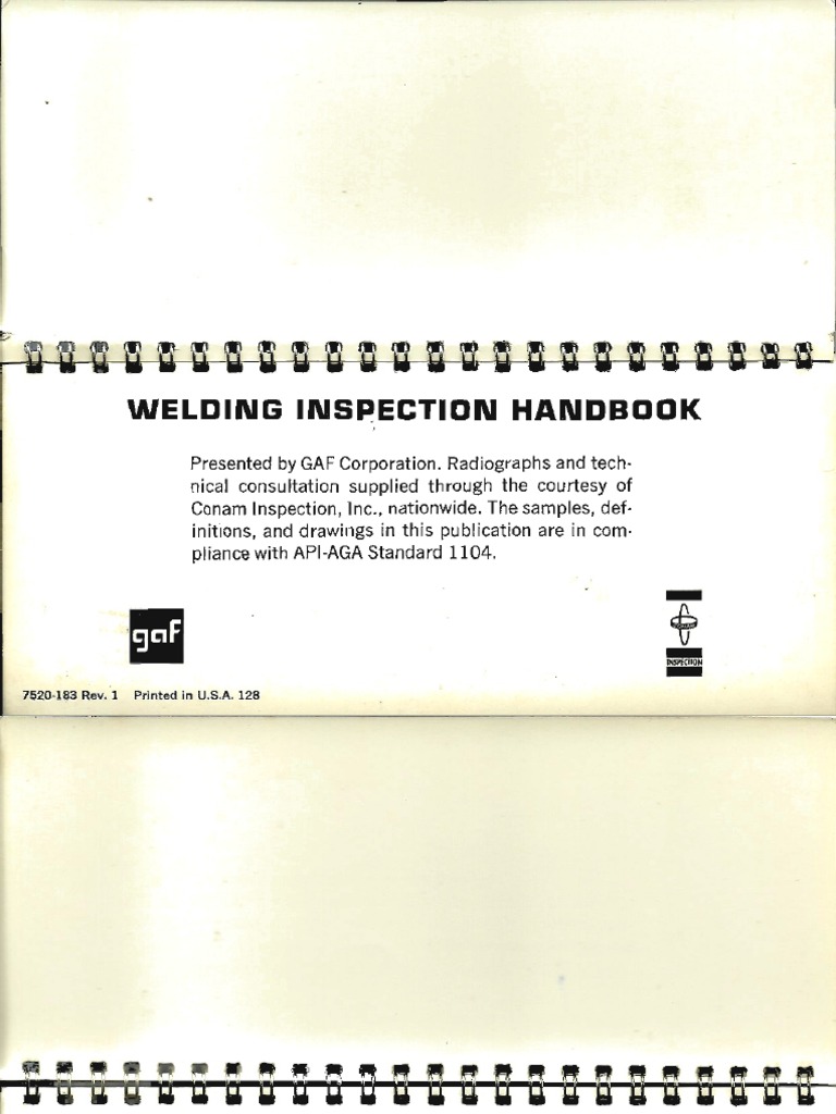 Welding Inspection Handbook | Welding | Business Process