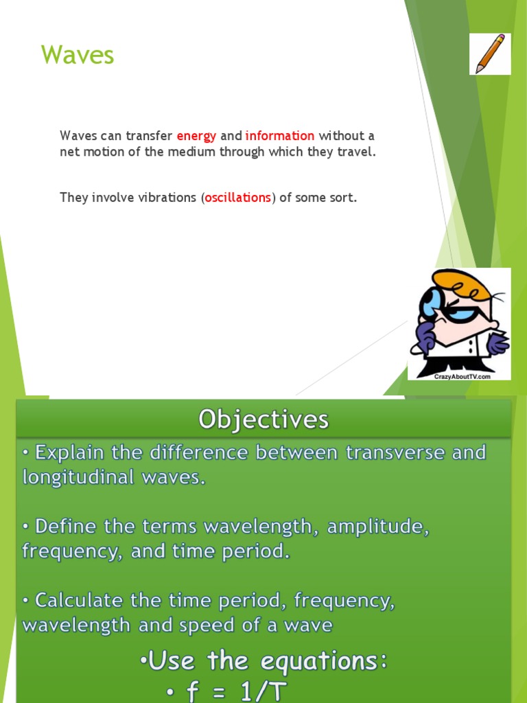 MYP4 Physics Waves and Calculations PPT Intro (18266) | PDF | Science ...