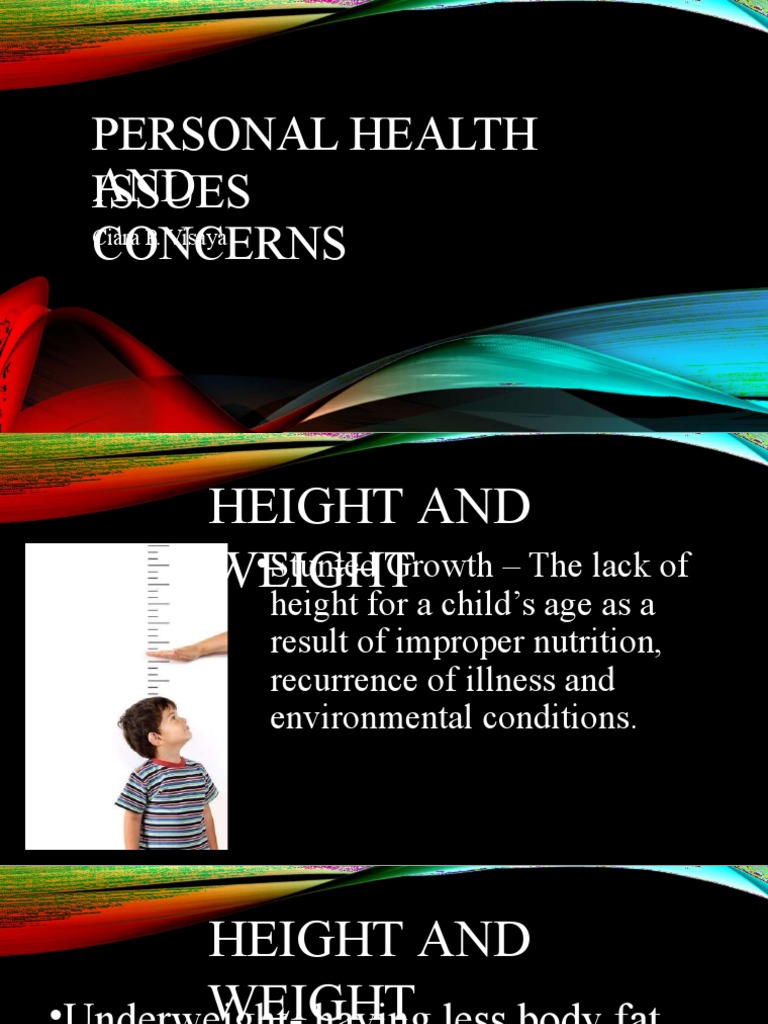 Personal Health Issues AND Concerns: Ciara P. Visaya | PDF