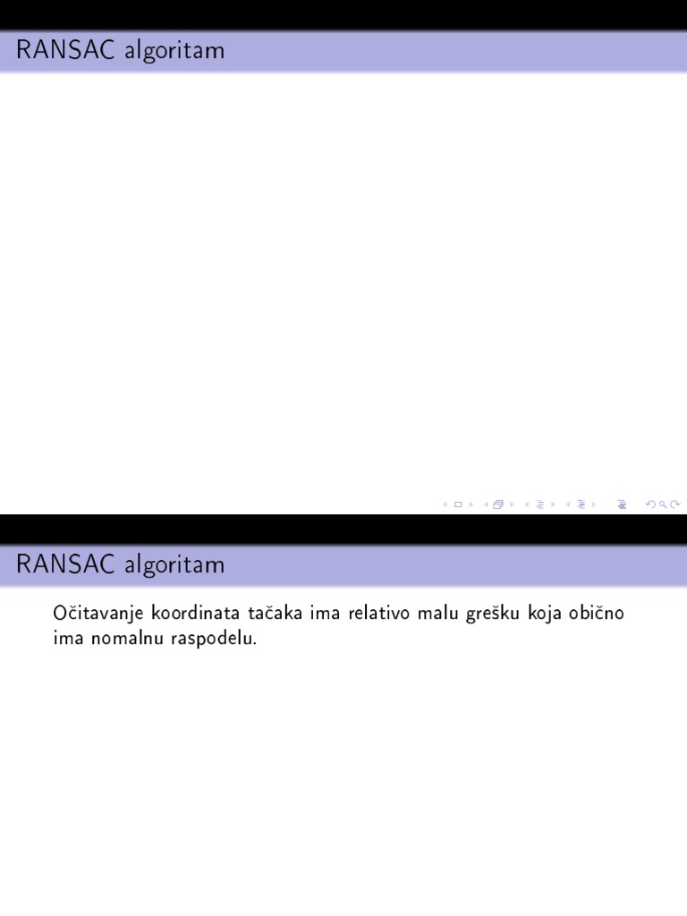 RANSAC Algoritam | PDF