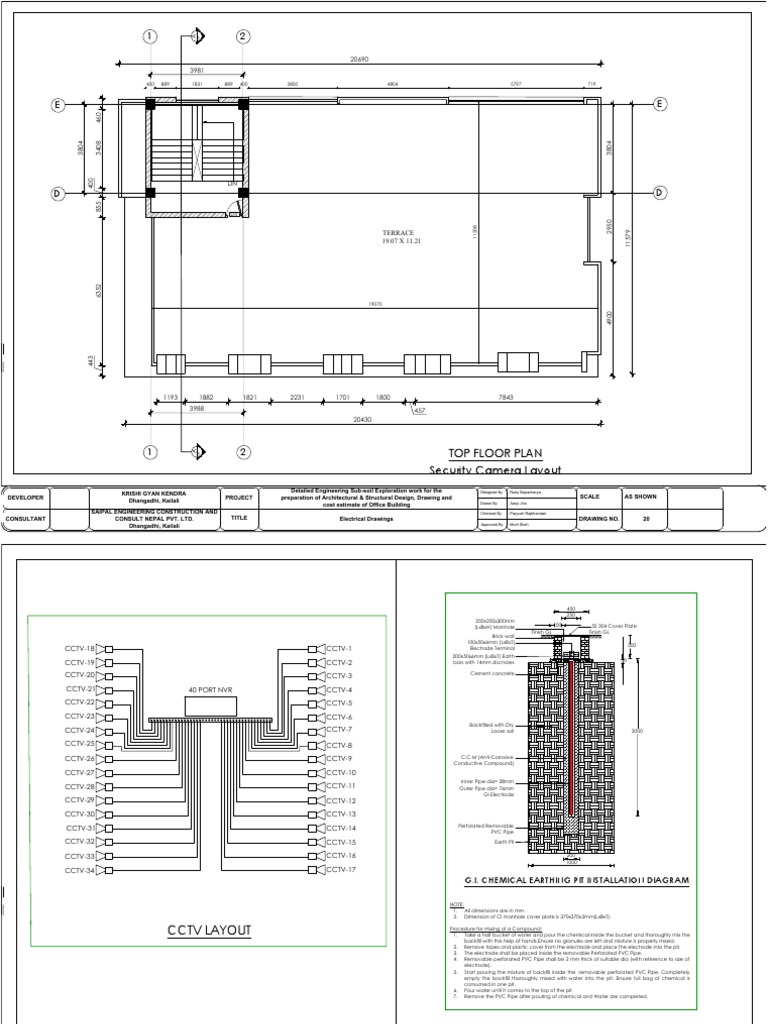 Top Floor Plan Security Camera Layout: Designed by Ruby Bajracharya ...