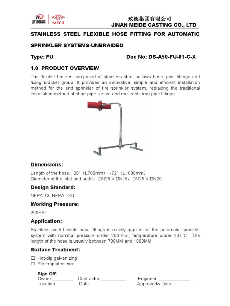 PRODUCT+data+sheet+ DS A50 FU 01 E X | PDF | Screw | Pipe (Fluid ...