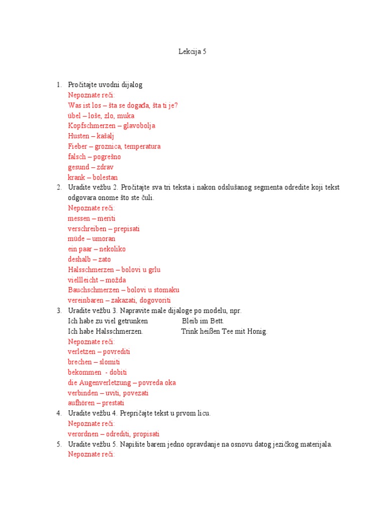 Lekcija 5 | PDF