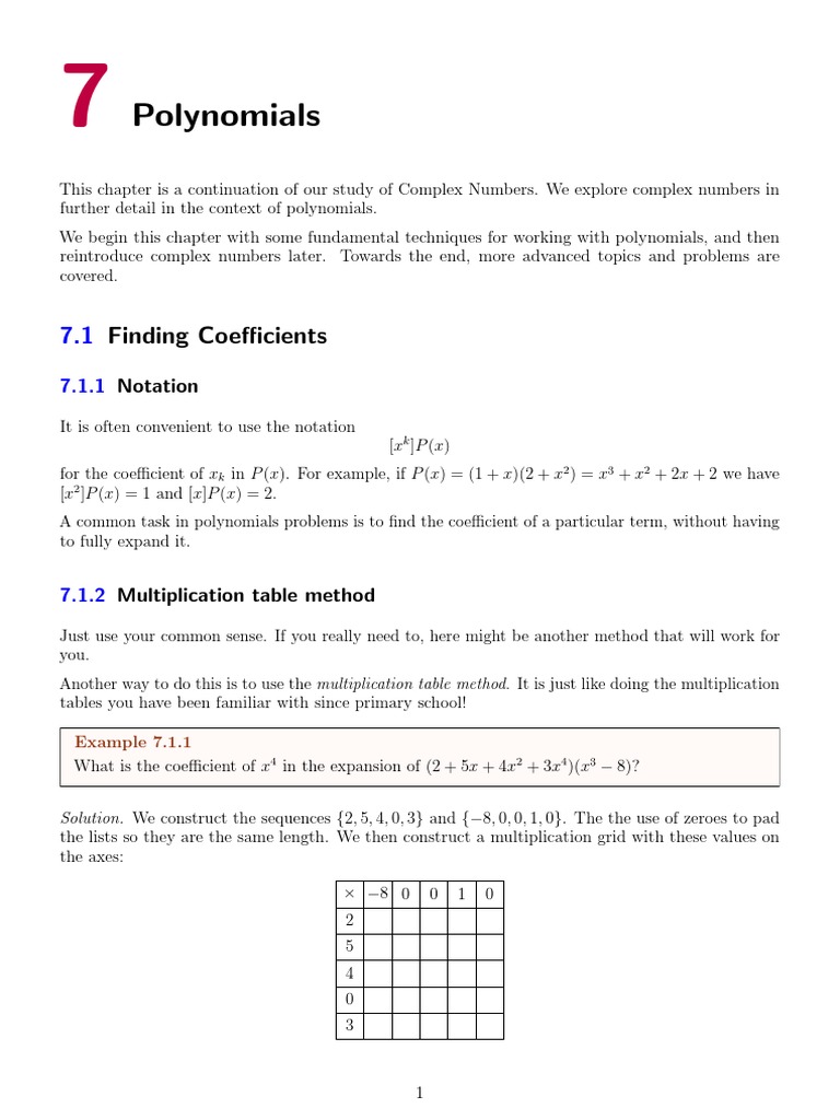 Dark Arts Poly | PDF | Factorization | Zero Of A Function