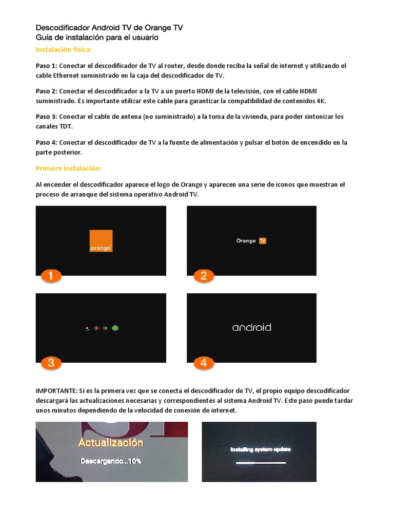 Android-Tv ORANGE | PDF | Aplicación movil | Android (sistema operativo)