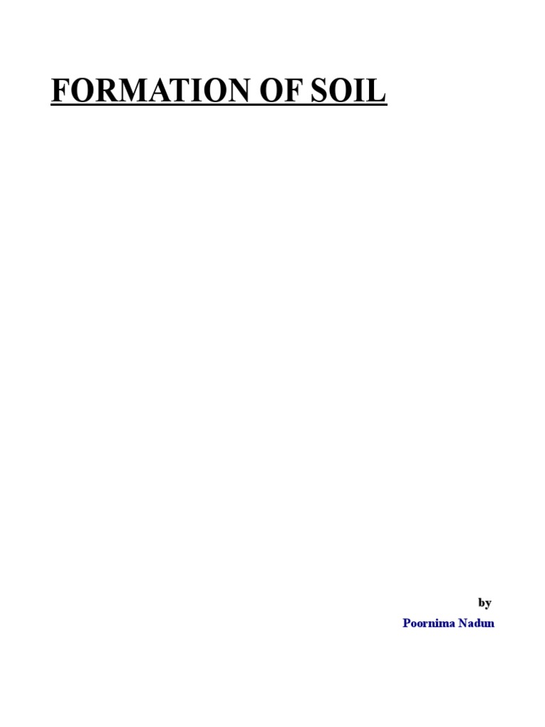 Soil Formation | PDF | Weathering | Natural Materials