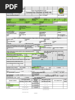DOH PIDSR COVID-19 CIF Template | PDF | Common Cold | Immunology