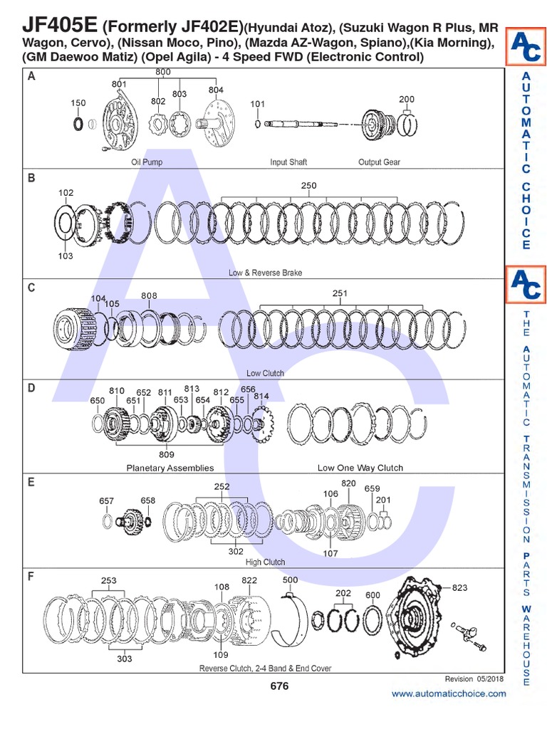Jf405e PDF | PDF | Clutch | Automatic Transmission