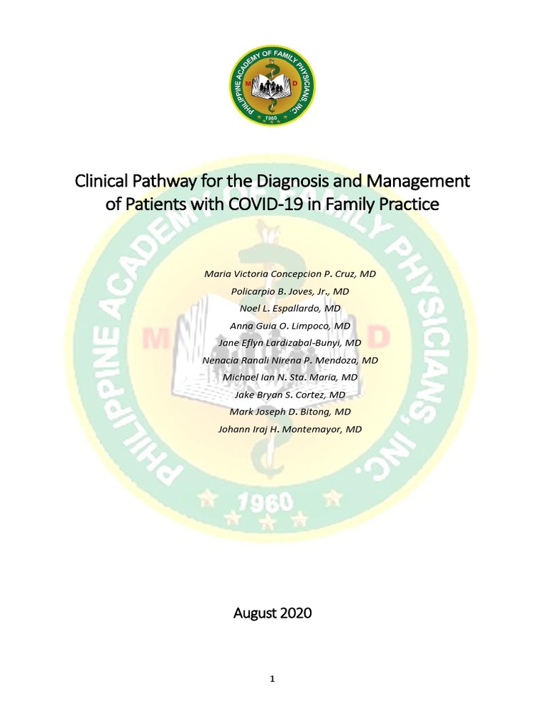PAFP Clinical Pathway For The Diagnosis and Management of Patients With ...