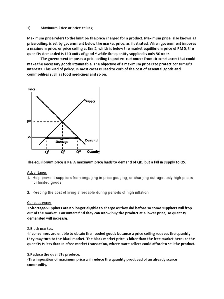Maximum Price Control: Impacts and Insights | PDF | Prices | Economic ...