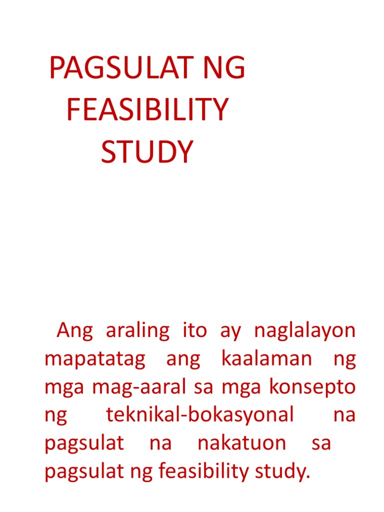 Feasibility Study | PDF