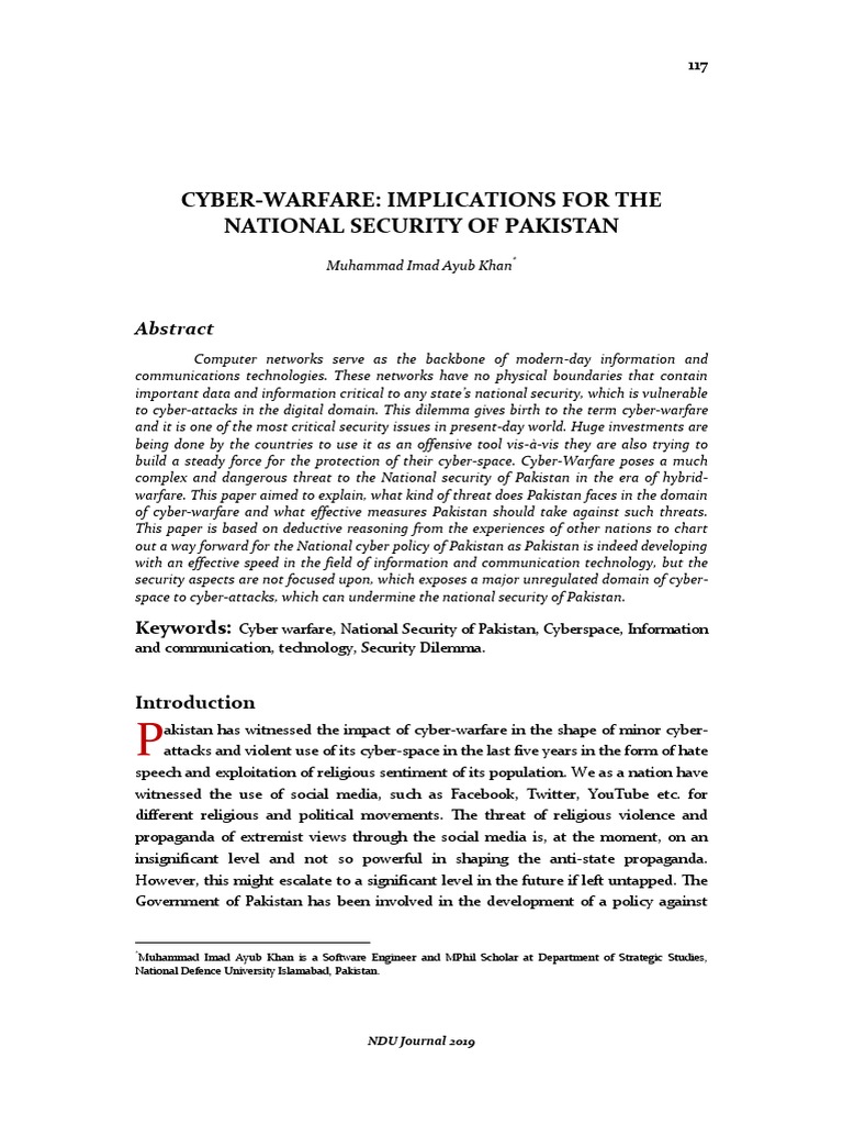 06 Cyber Warfare PDF | PDF | Cyberwarfare | Security