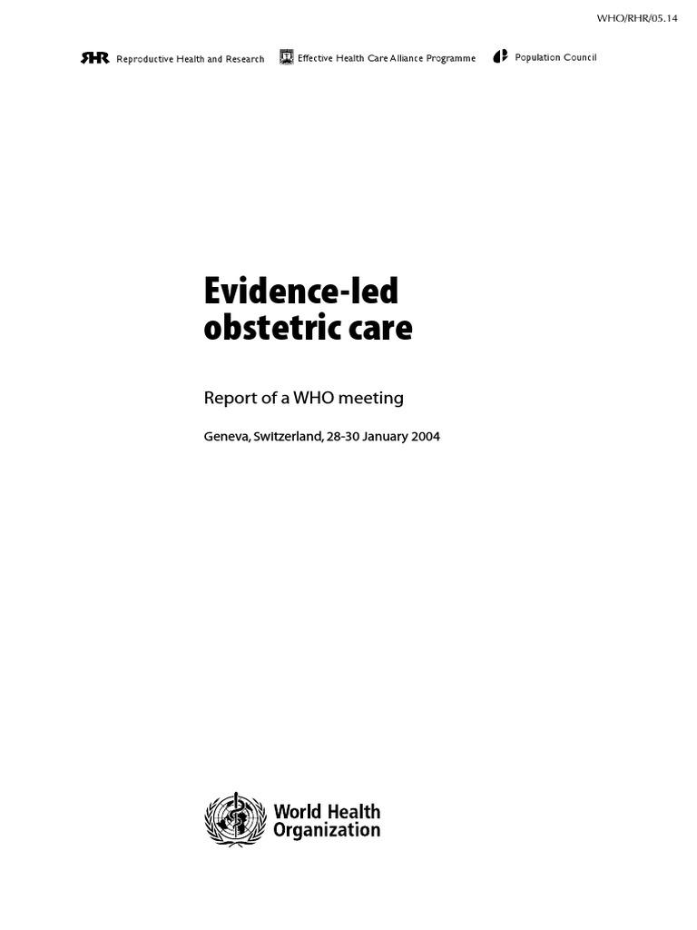 Evidence Based Obstetrics Care | PDF | Evidence Based Medicine ...