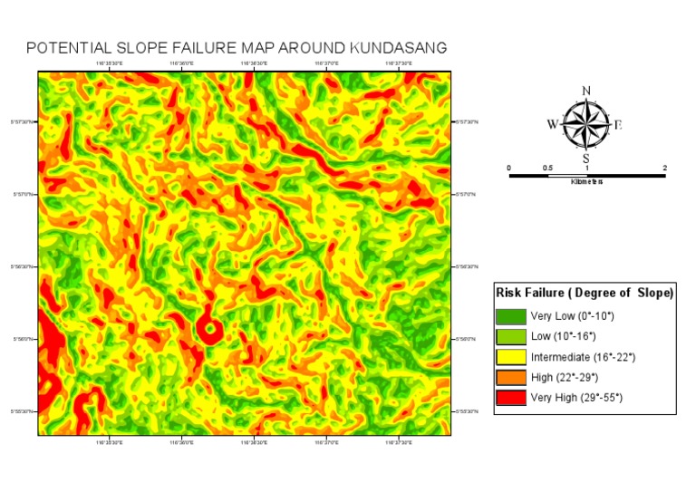 Potential Slope Failure Map | PDF