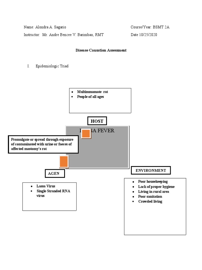 Disease Causation Assessment | PDF | Virus | Infection