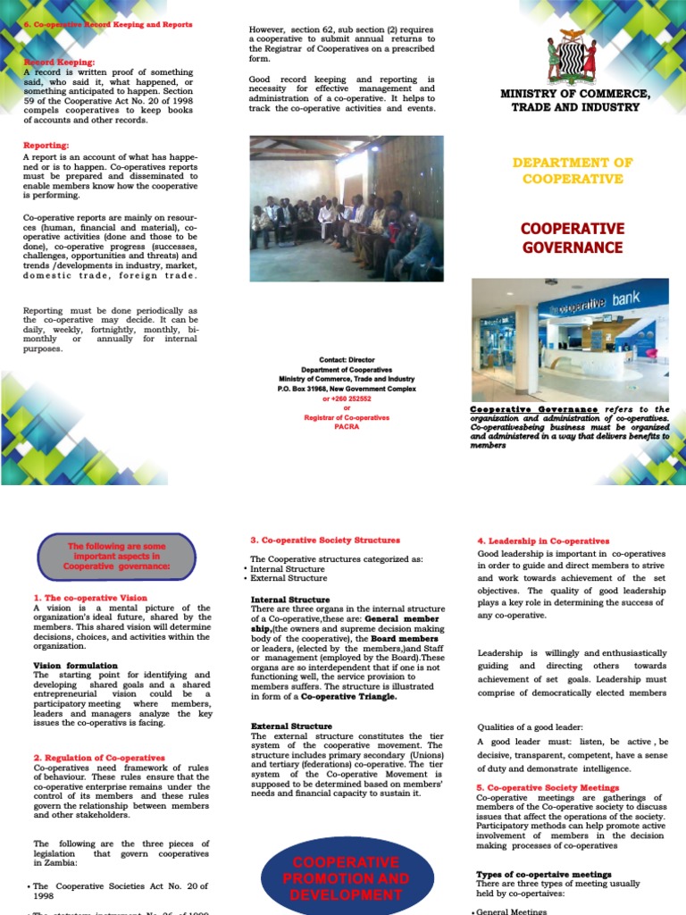 Cooperative Governance | PDF | Cooperative | Leadership