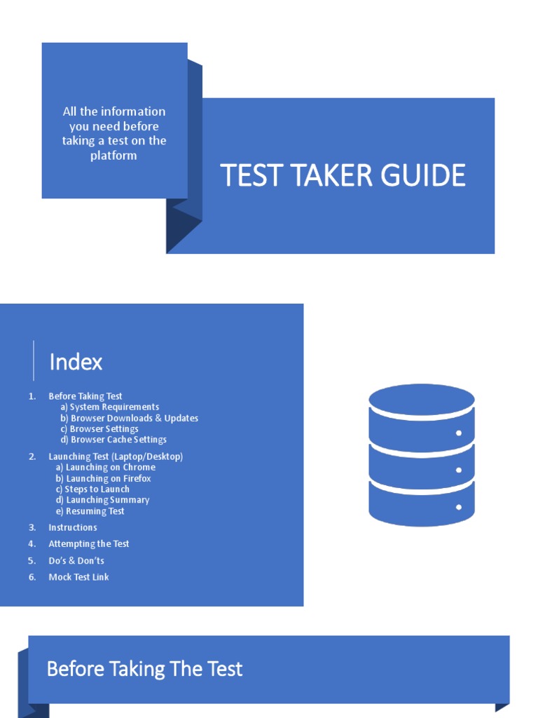 Test Taker Guide: All The Information You Need Before Taking A Test On ...