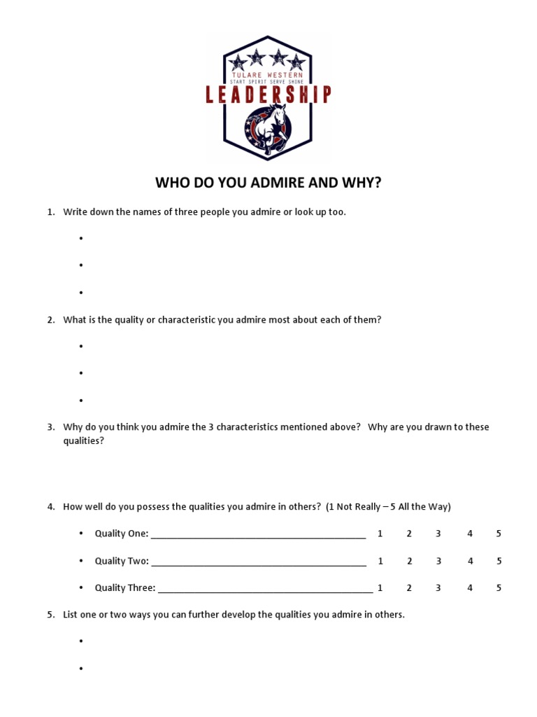 Who Do You Admire | PDF