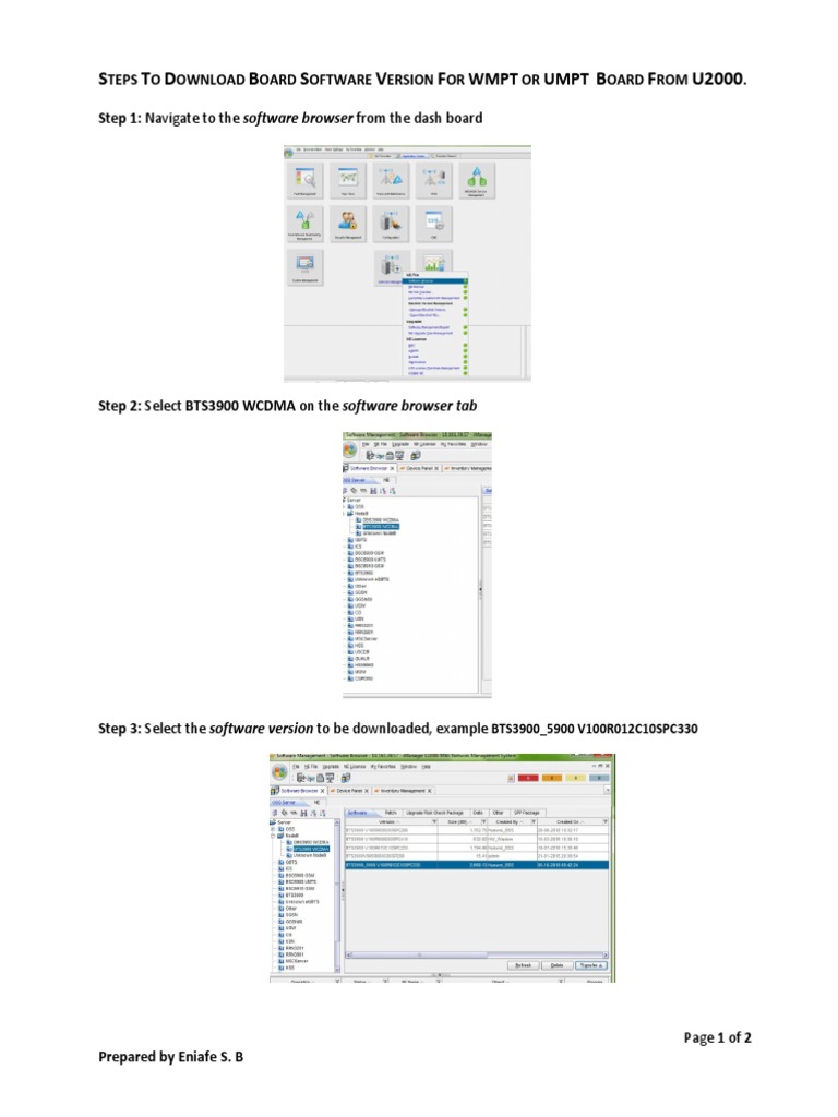 Steps To Download Board Software Version For WMPT or Umpt Board From ...