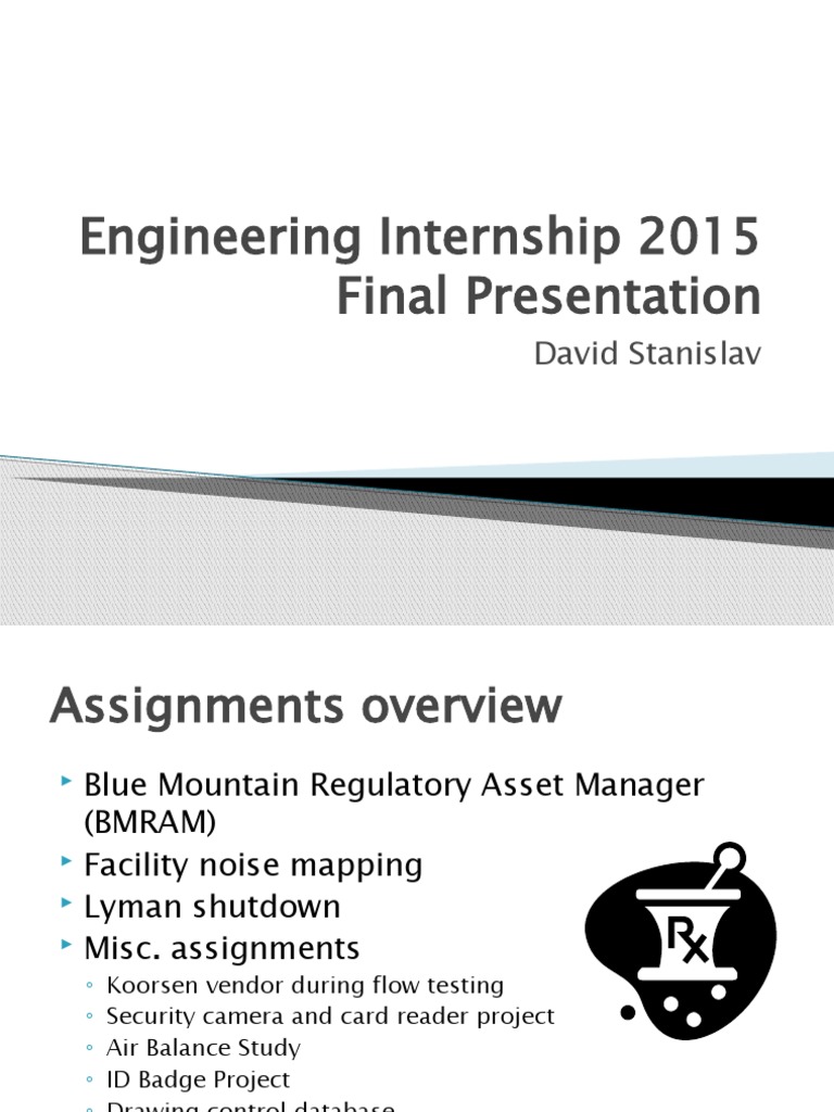 Engineering Internship Final Presentation 22209on | PDF | Information ...