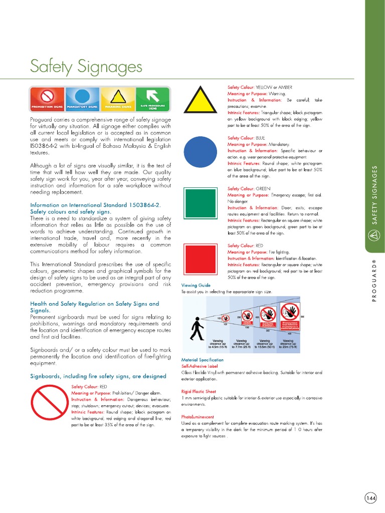 13-Safety Signages PDF | PDF