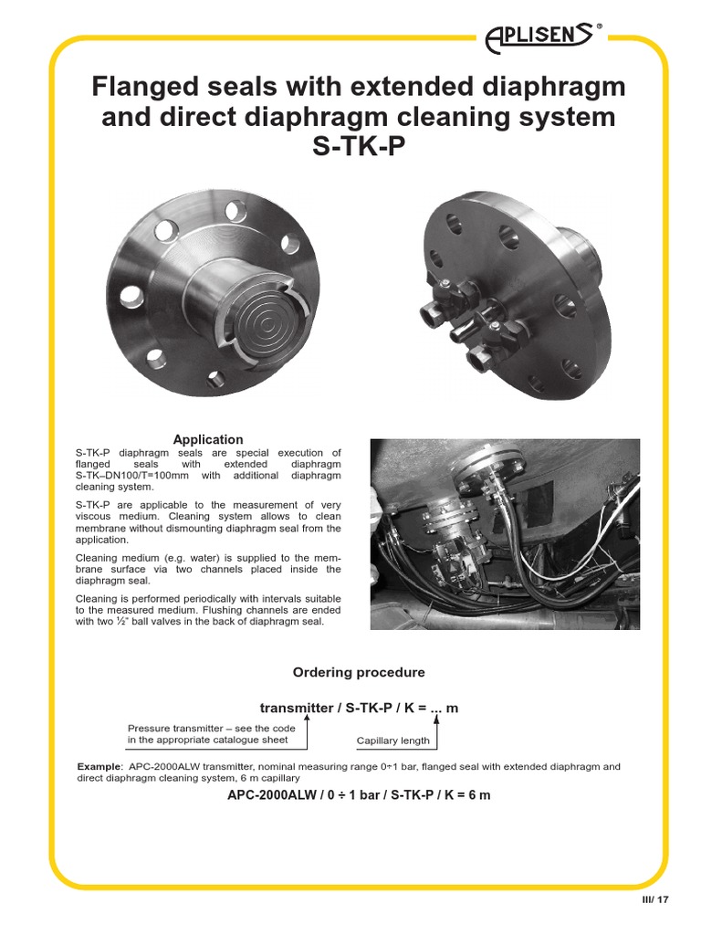 Extended Diaphragm Flanged Seals | PDF