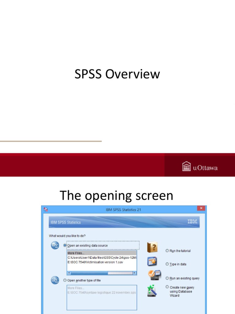 10 - 11 SPSS Introduction PDF | PDF | Spss | Software